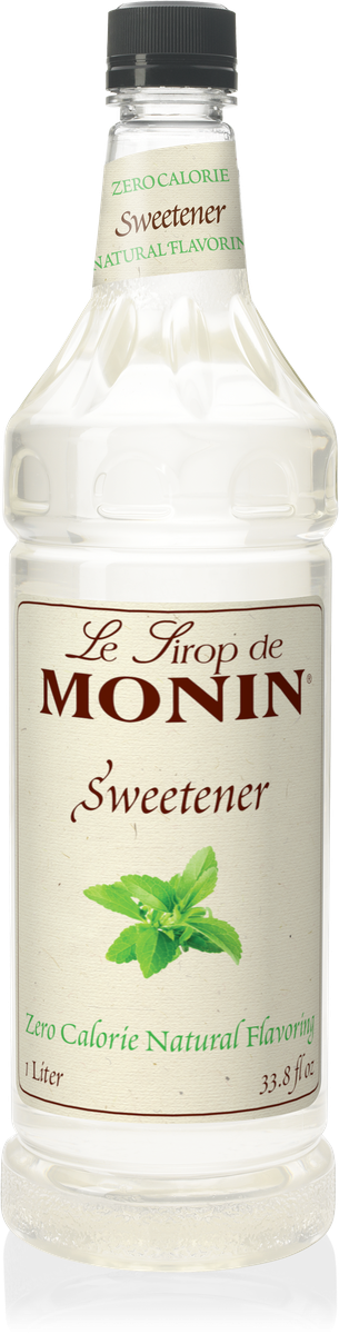 Monin Zero Calorie Natural Sweetener Syrup 1L Plastic Bottle - Dilworth ...